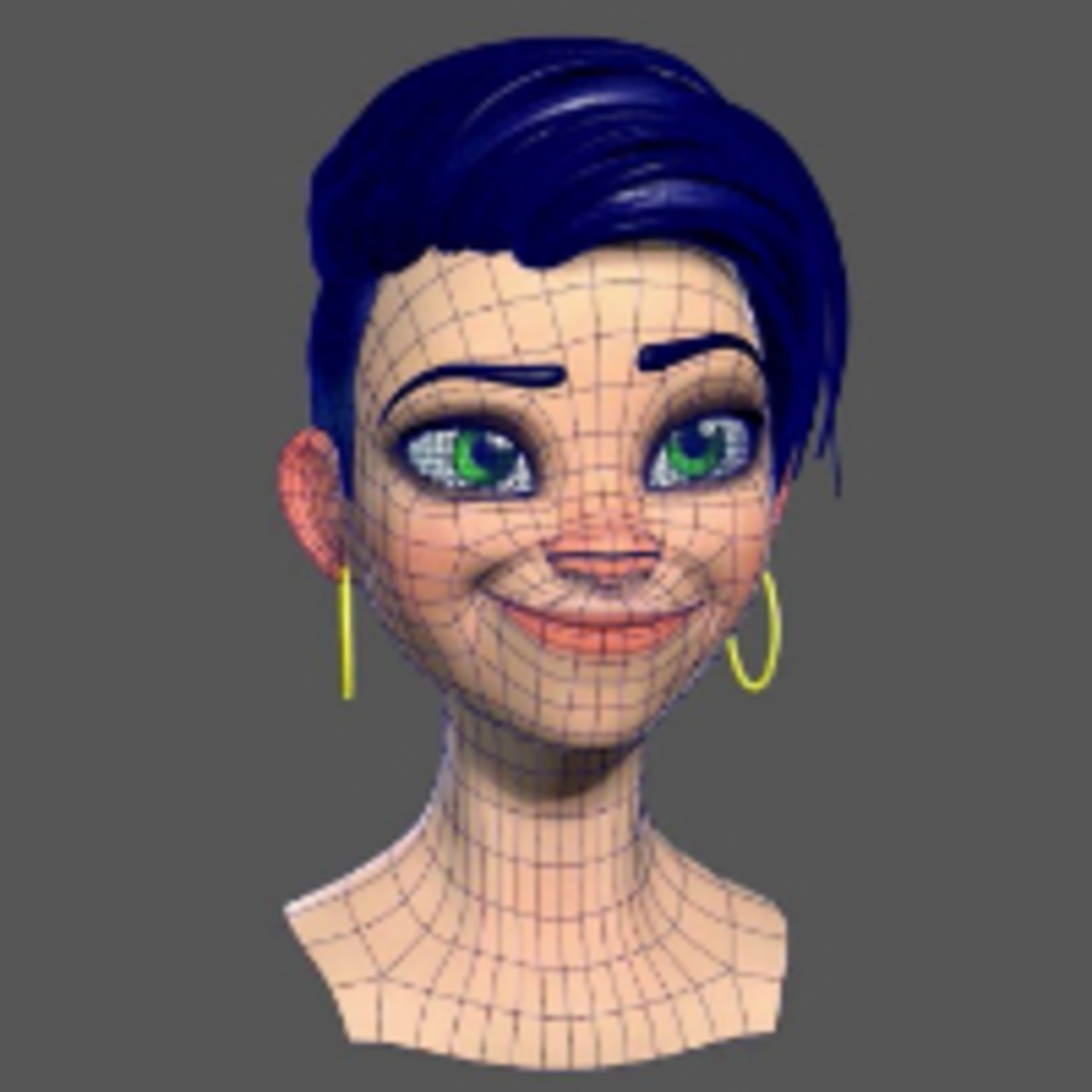 cartoon face rig