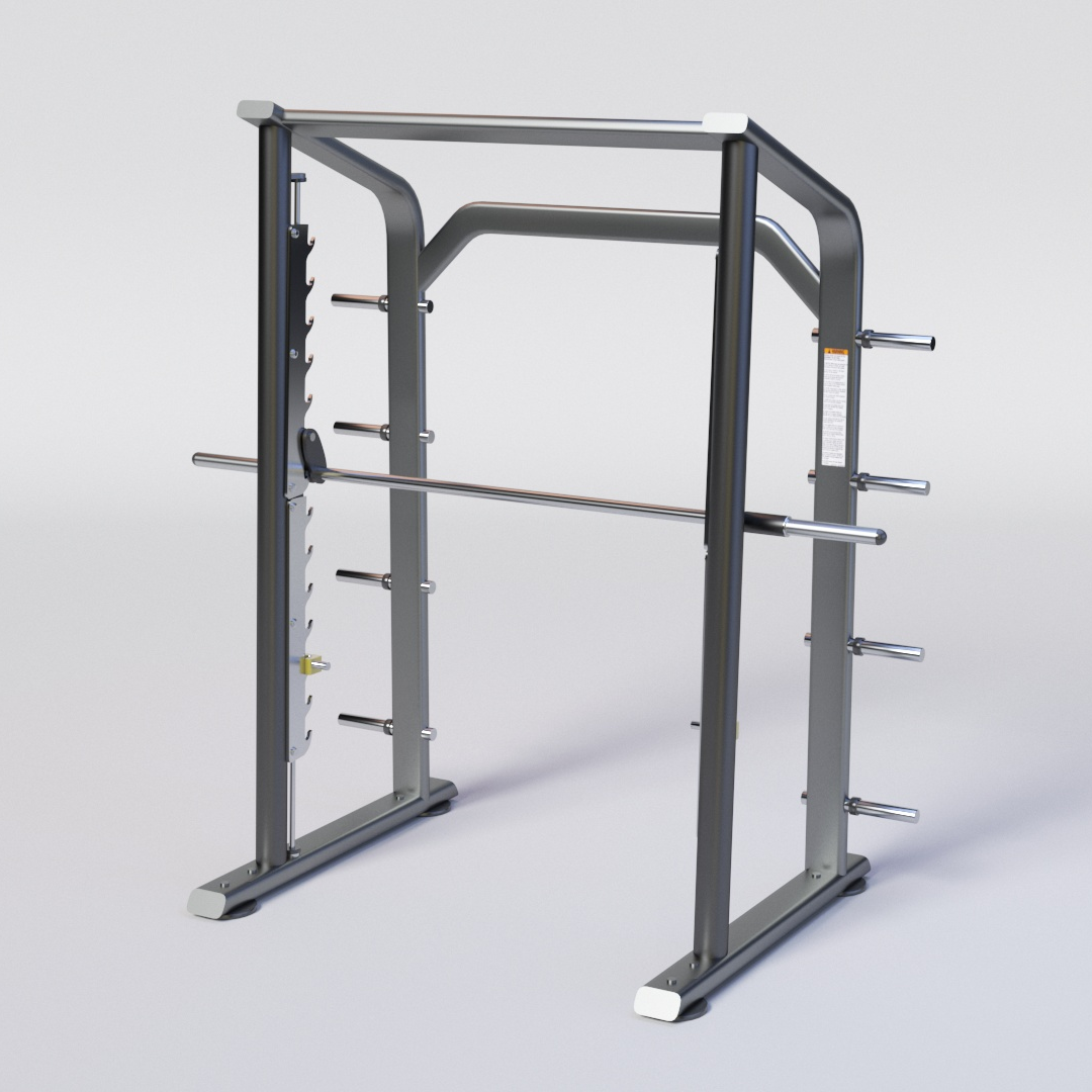 SMITH MACHINE - Professional Low-Poly 3D Gym Equipment