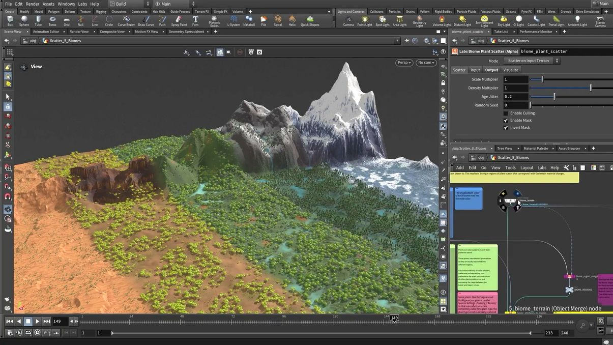 Intro to Biome Toolset using SideFX Labs